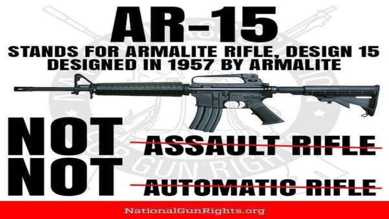 Show This To Liberals When They Claim AR-15’s Are “Assault Rifles ...